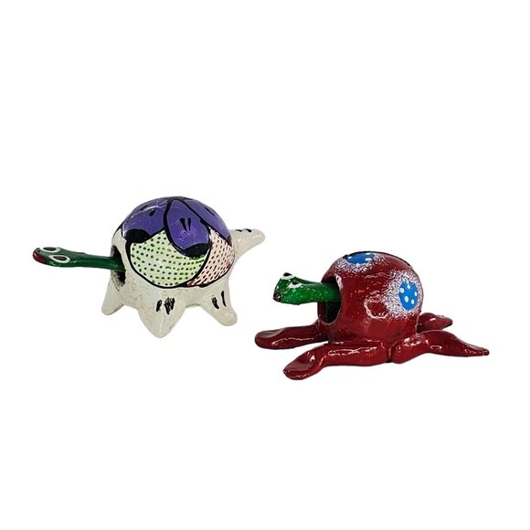 Accents | Mexican Folk Art Paper Mache Bobble Head Turtle Animal Head ...